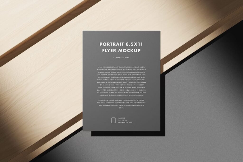 Realistic Flyer Mockups