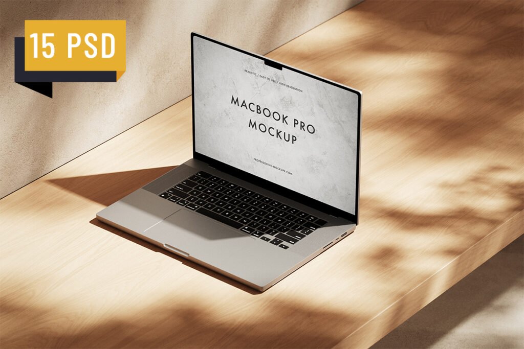 MacBook Pro Mockup - professorinc mockups