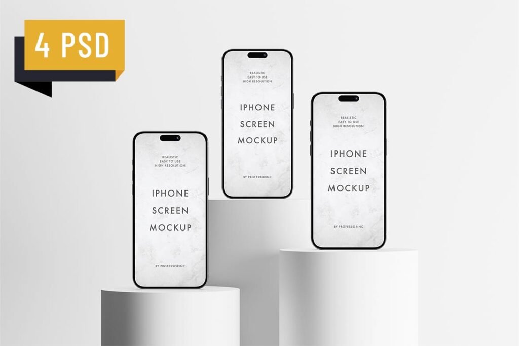 iPhone 15 Pro Mockup - professorinc mockups